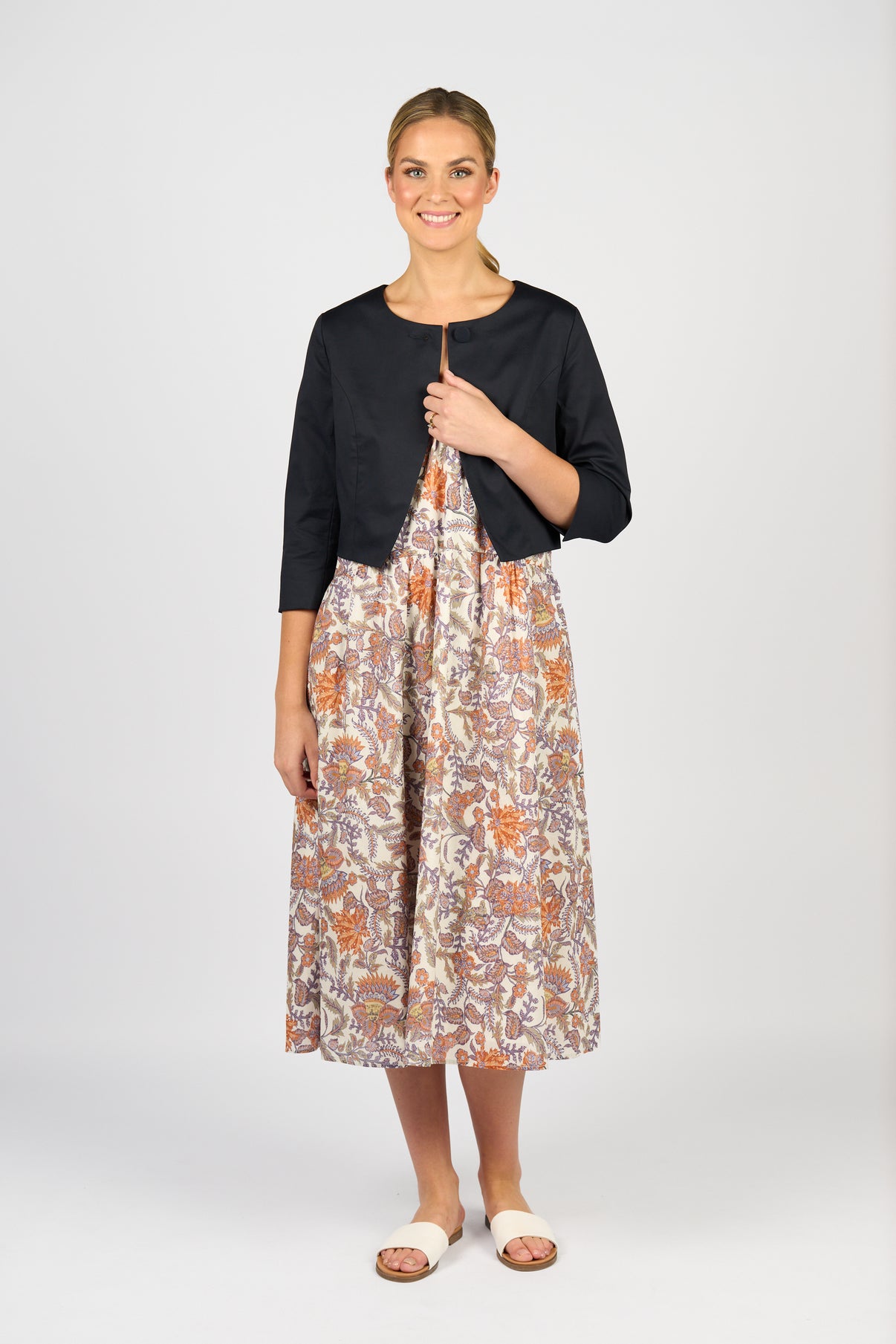 Cropped Jacket - 2087 - Ink – Penelope’s of Otaki
